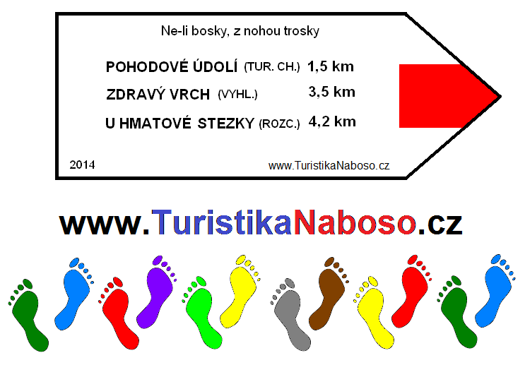 Bosá turistika, web o chození bosky, naboso, turistika naboso